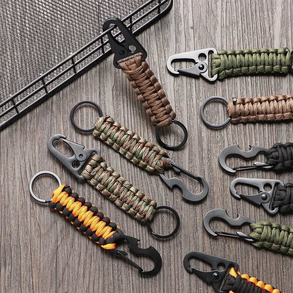 Military Paracord Survival Keychain – Adventure Alley